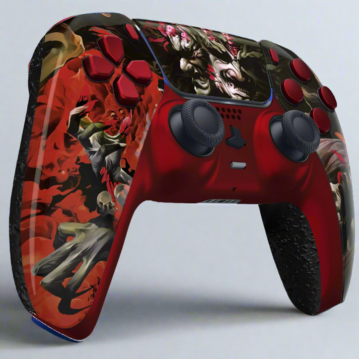 GOAT Customs Rage of Asura Custom PS5 controller with upgrades